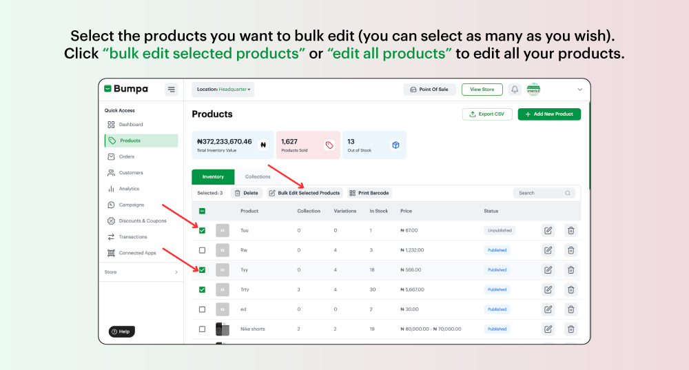 Bumpa App Guide - Tracking & Managing Inventory | Bumpa Business Academy