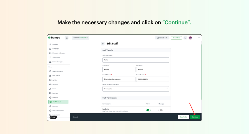 Bumpa App Guide - Managing Staff | Bumpa Business Academy