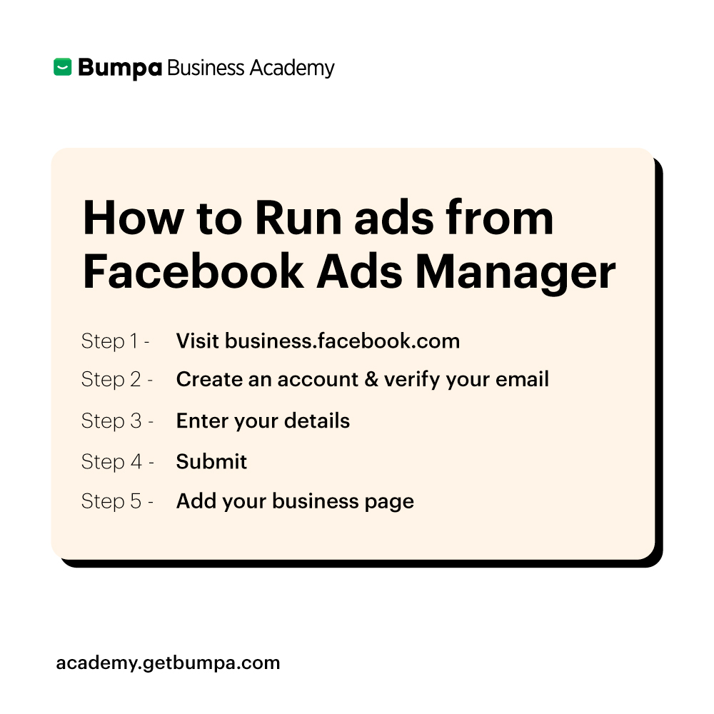 How to Run, Create and Promote Facebook (Meta) Ads: Ultimate Facebook Ads Guide | Bumpa Business ...