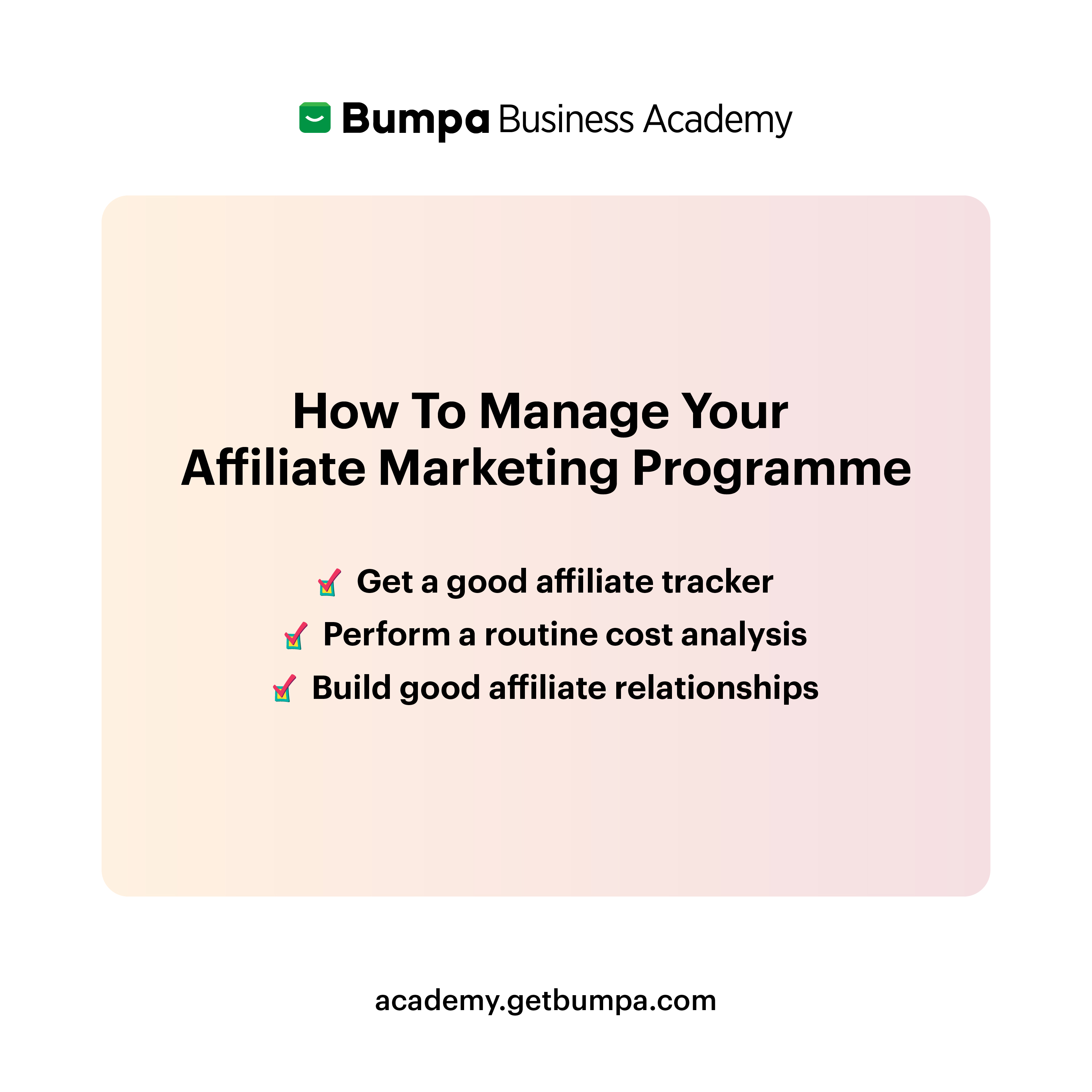 How to Build a Successful Affiliate Programme for Ecommerce | Bumpa ...