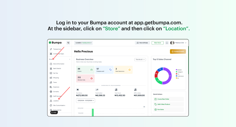 Bumpa App Guide - Location Management | Bumpa Business Academy