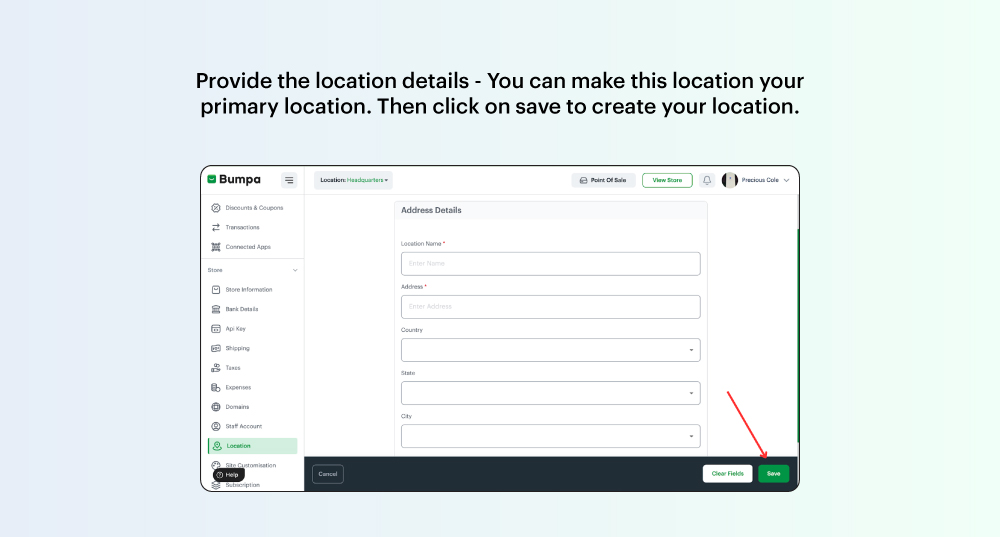Bumpa App Guide - Location Management | Bumpa Business Academy