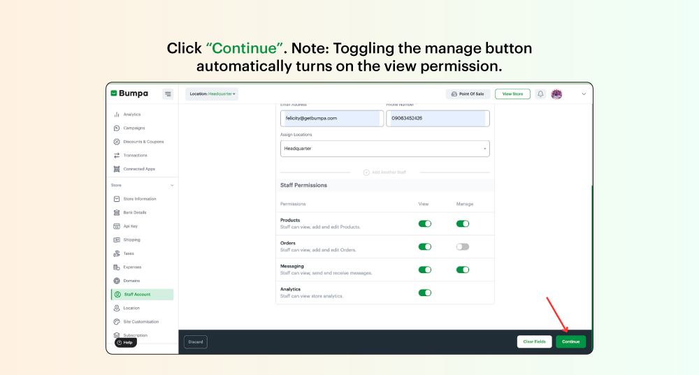 Bumpa App Guide - Managing Staff | Bumpa Business Academy