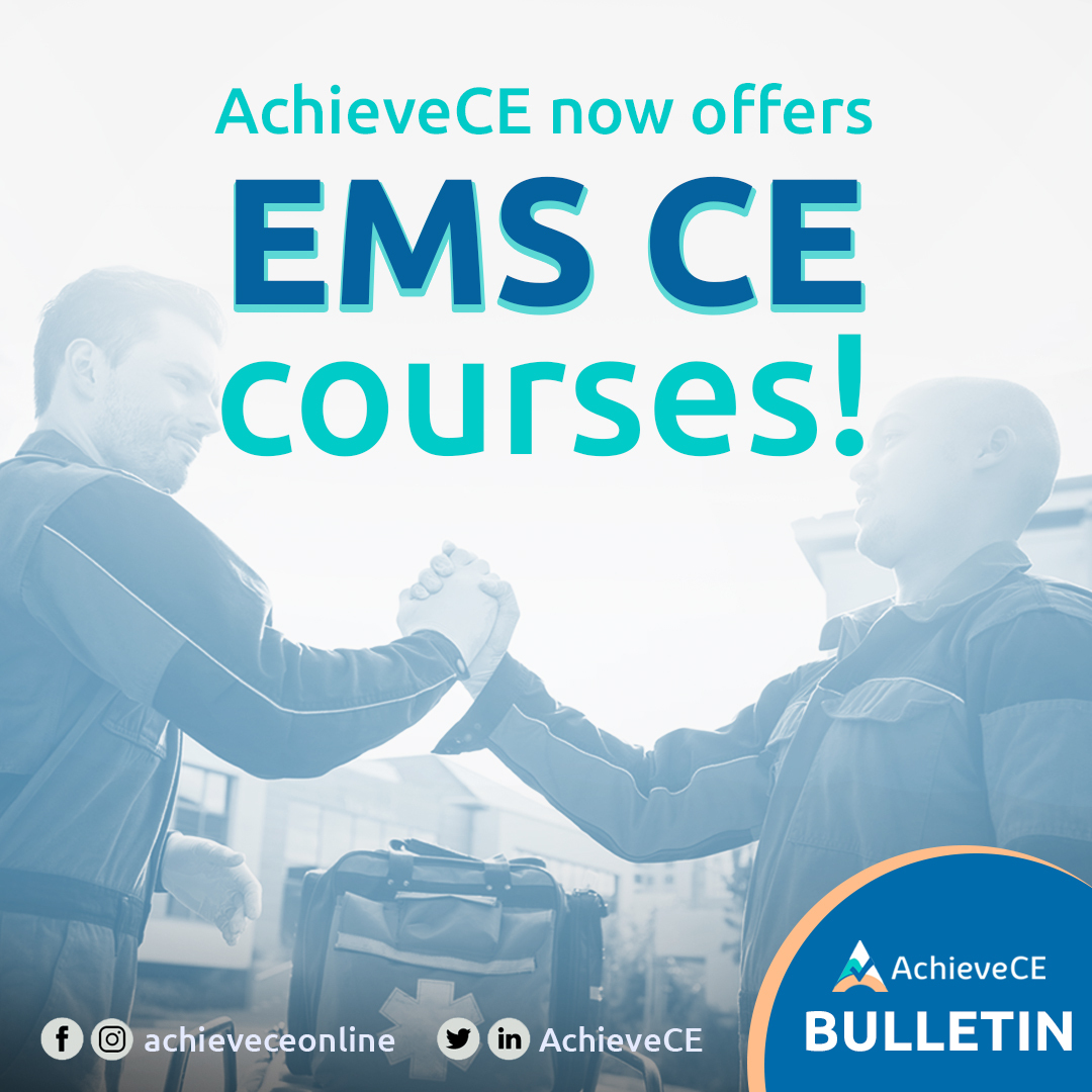 AchieveCE Now Offers EMS Courses! | AchieveCE Blog