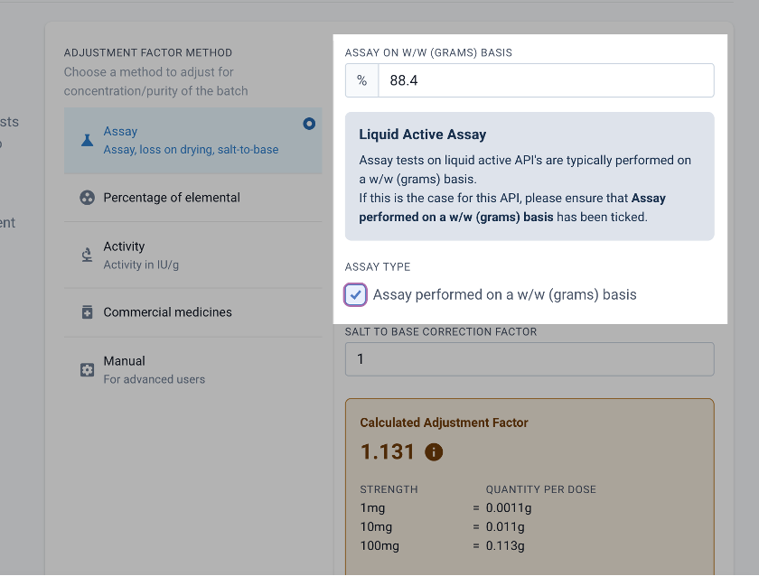 Understanding adjustment factors in your lab | Compound Direct