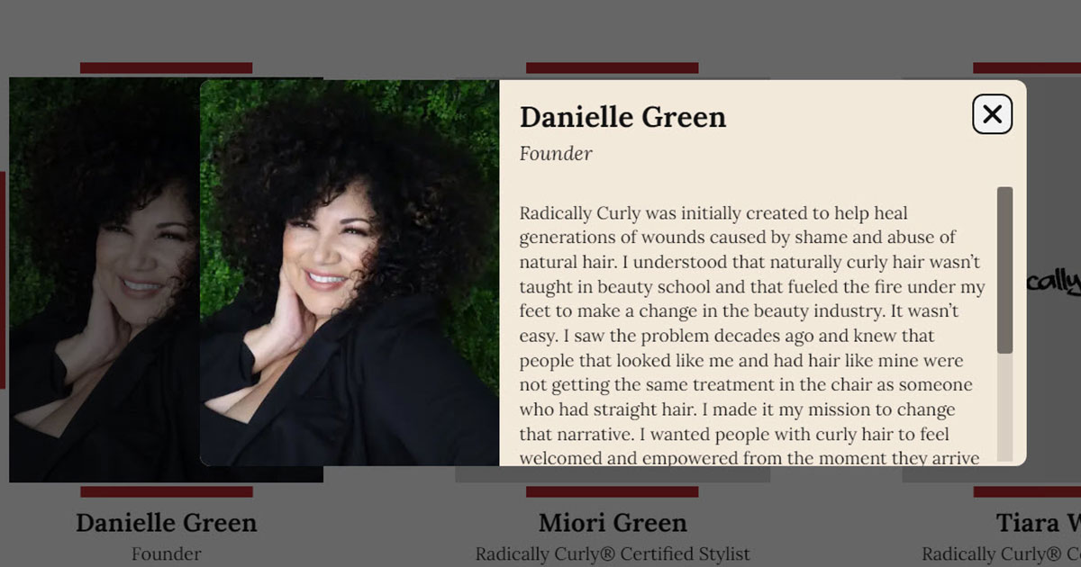 Radically Curly | About