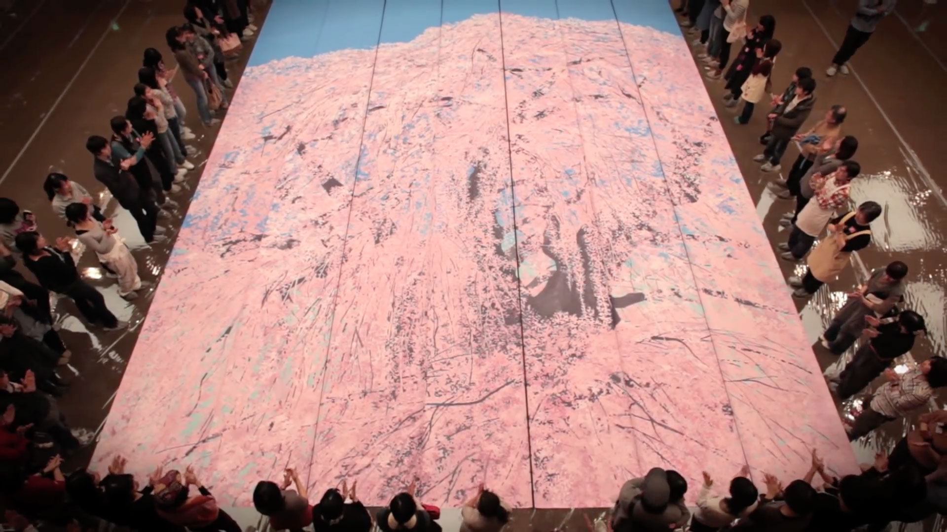 KITTE Opening memorial art project "Emotions and Cherry Blossom" | invisi