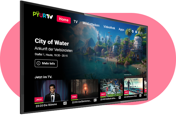 Kabelfernsehen preiswert von PŸUR (100+ Sender & HD)