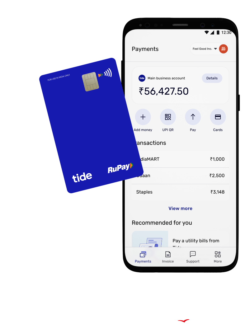 Tide IN Expense Card Application | Tide Business India