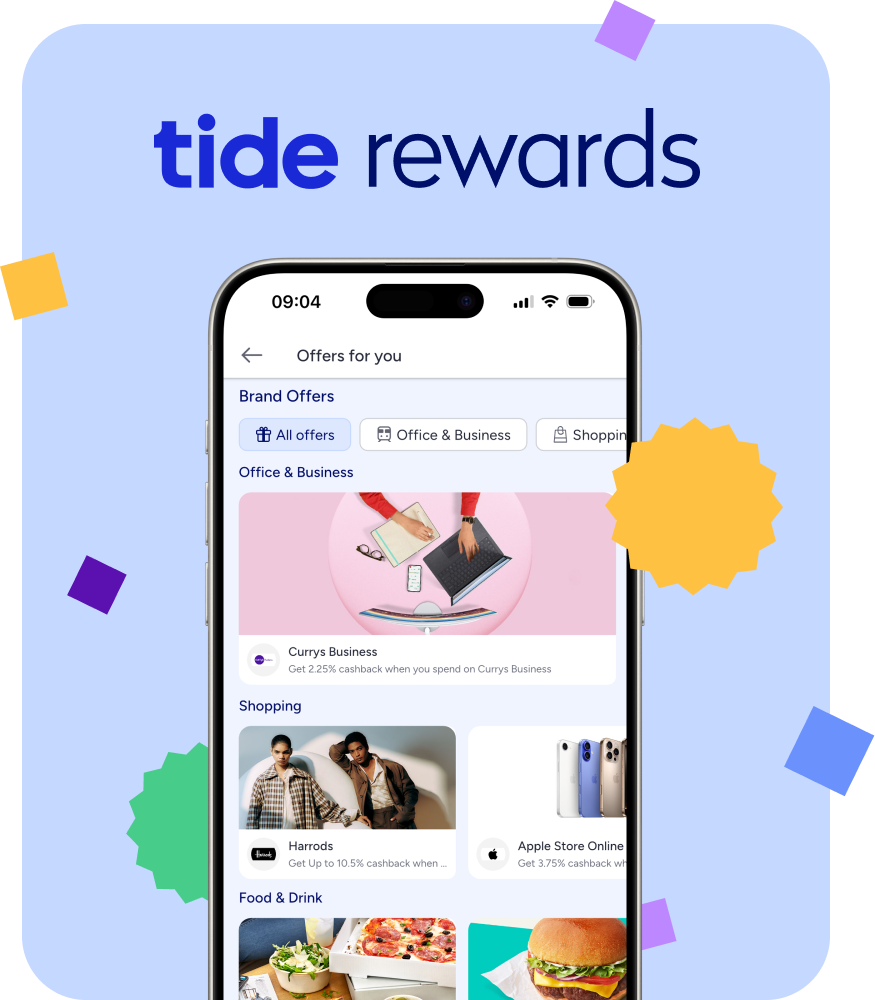 Tide Rewards | Cashback and tailored offers | Tide Business