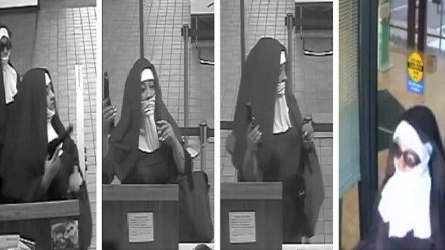 Women dressed as nuns accused of robbing 3 banks