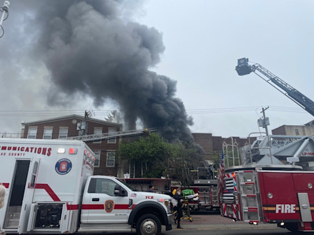 4-alarm fire at Floral Park building prompts massive response; 2 ...