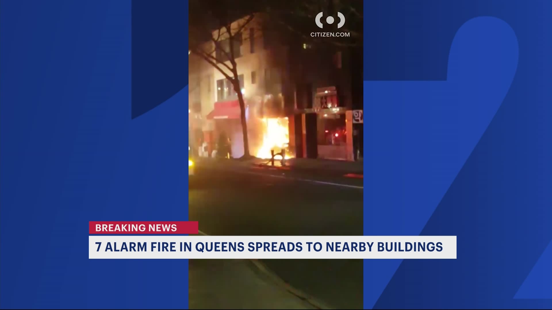 Officials: 7-alarm fire in Queens tears through store, neighboring ...