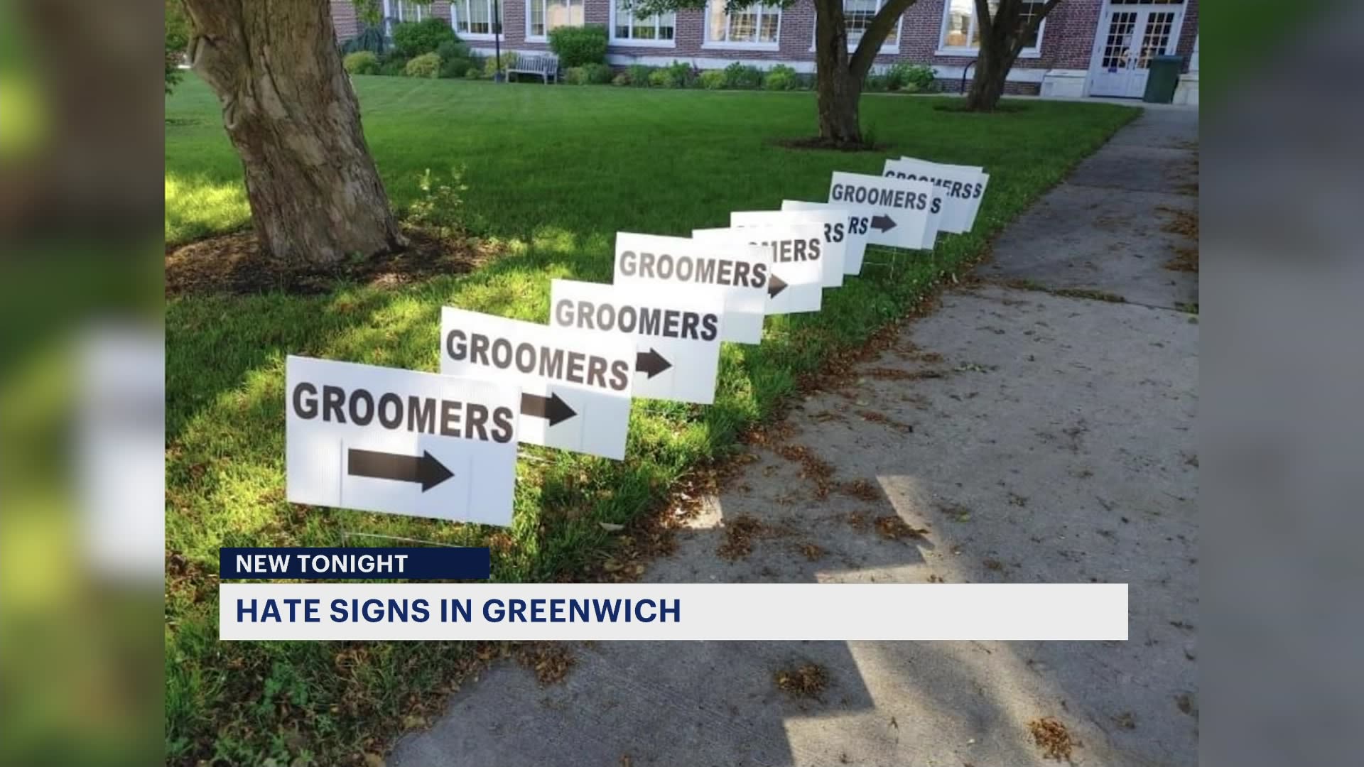 Hate signs targeting LGBTQ+ community were illegally placed at ...