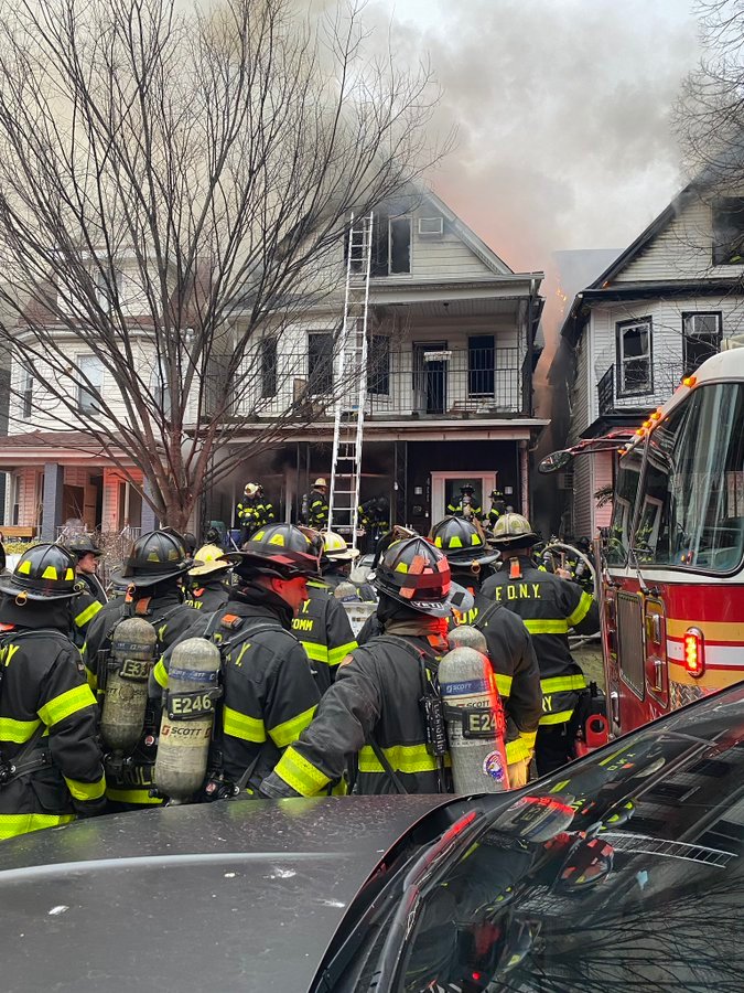 FDNY: Large fire breaks out at 3-story building in Kensington, 1 person ...