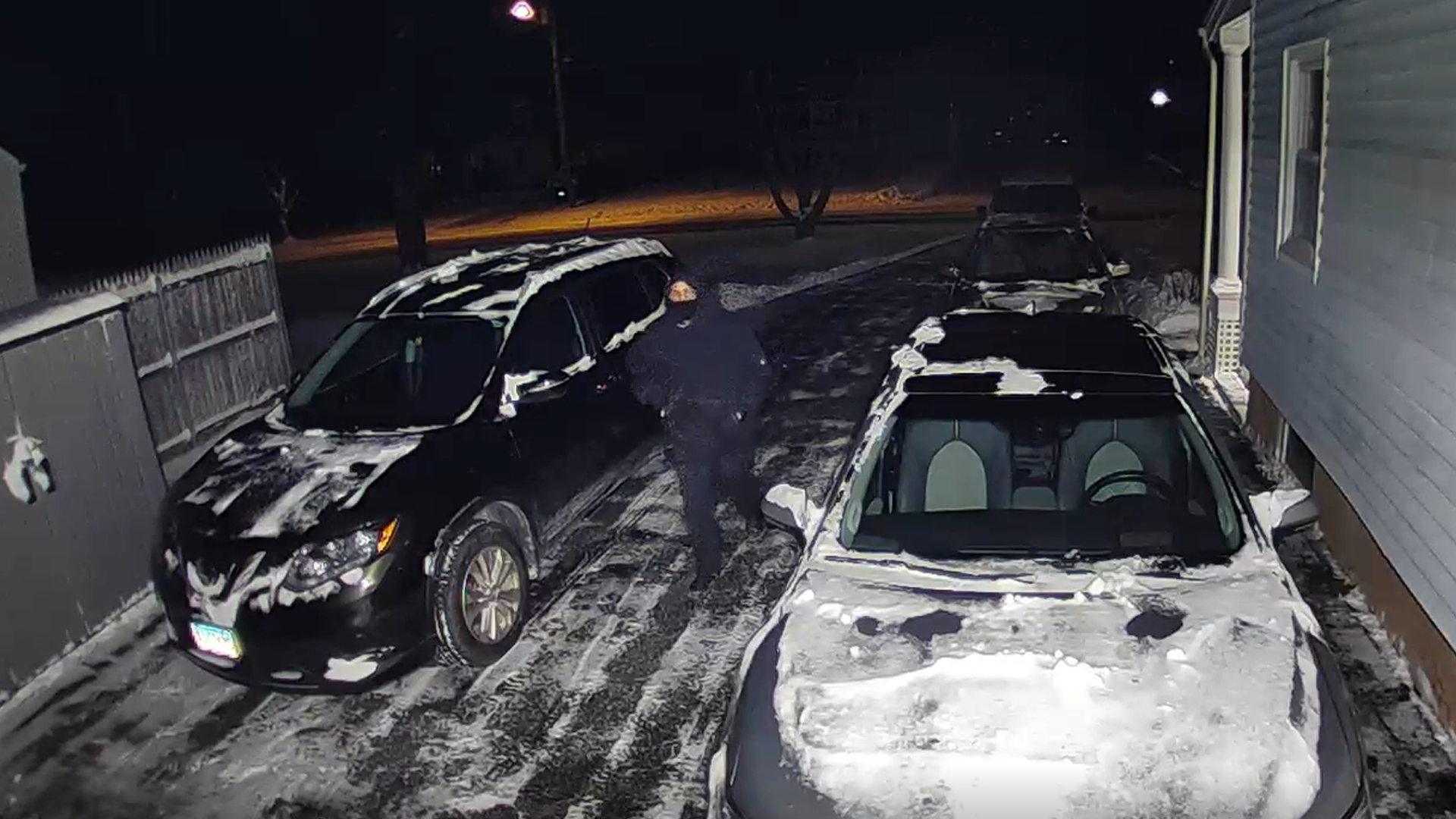 Ring video shows person slashing tires on car in Stamford