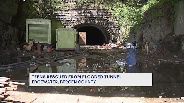 Edgewater firefighters rescue teens from flooded rail tunnel known as ...