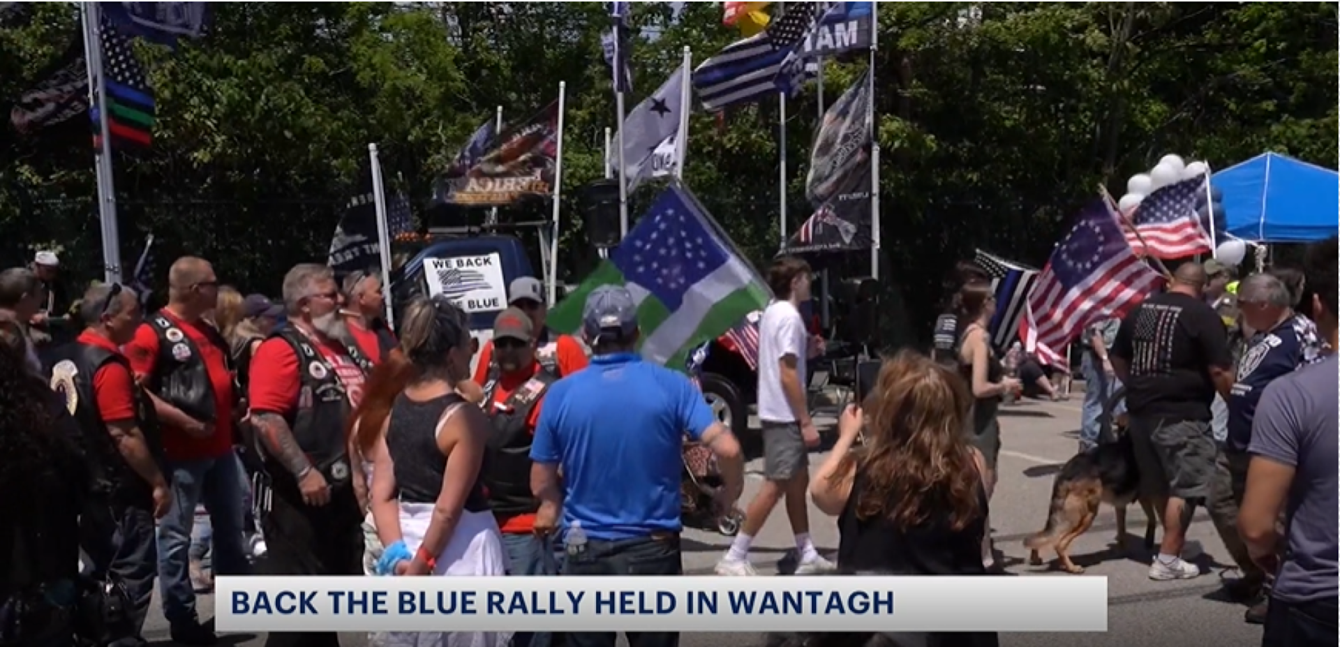 Back the Blue Rally held in Wantagh