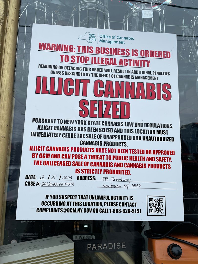 Newburgh smoke shops issued violations for ‘illicit cannabis’ sale