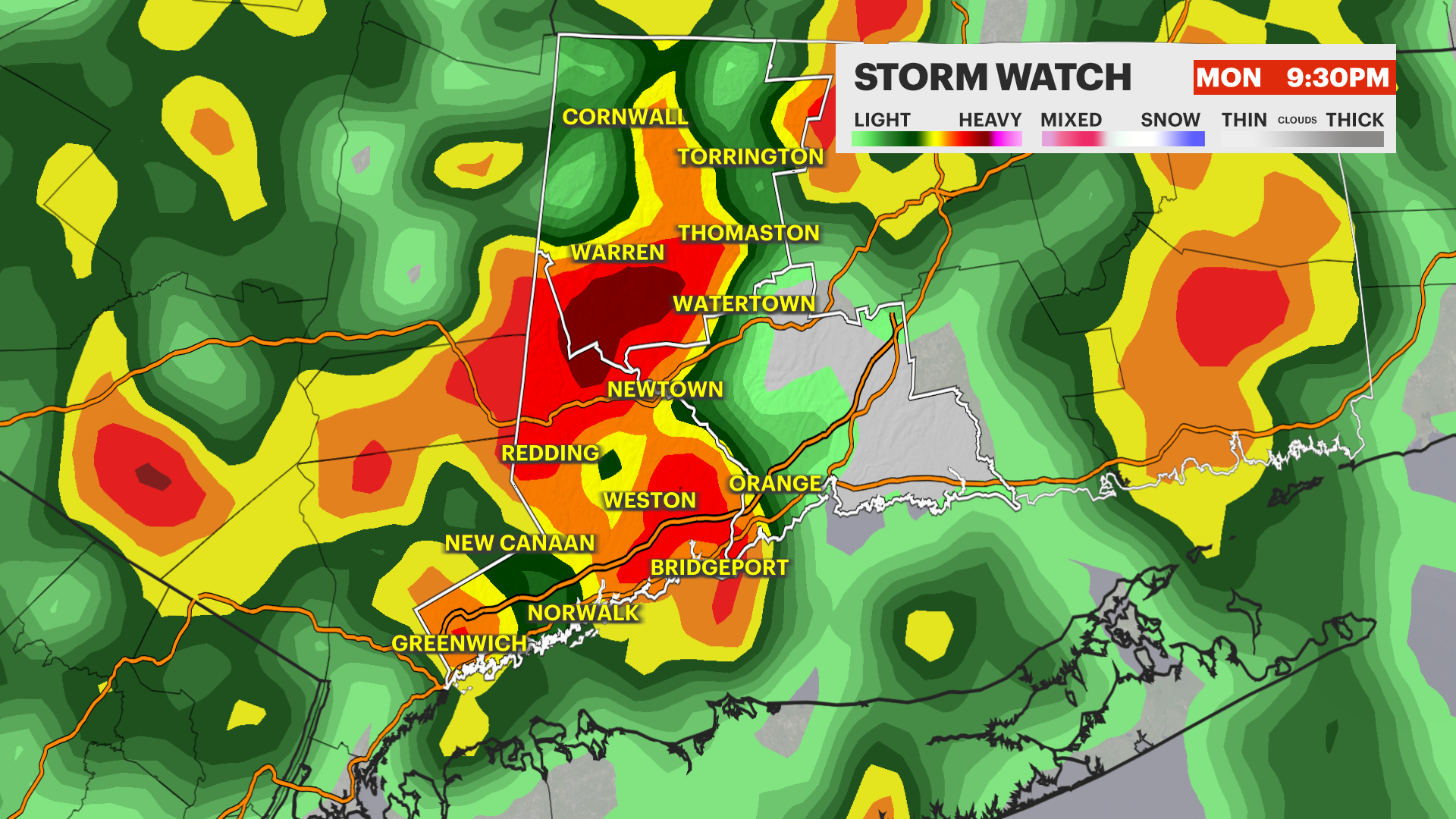 STORM WATCH: Mix of sun and clouds Sunday in Connecticut; rain and ...
