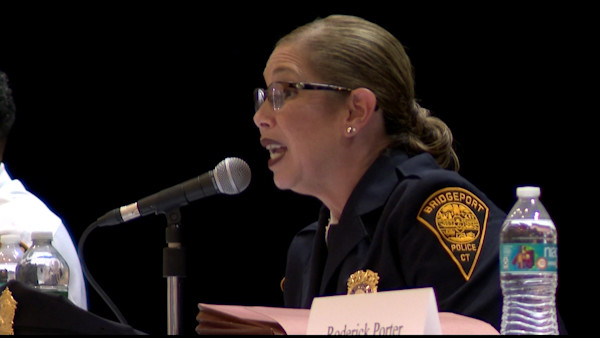 Candidates for Bridgeport police chief attend Q&A at Central High School