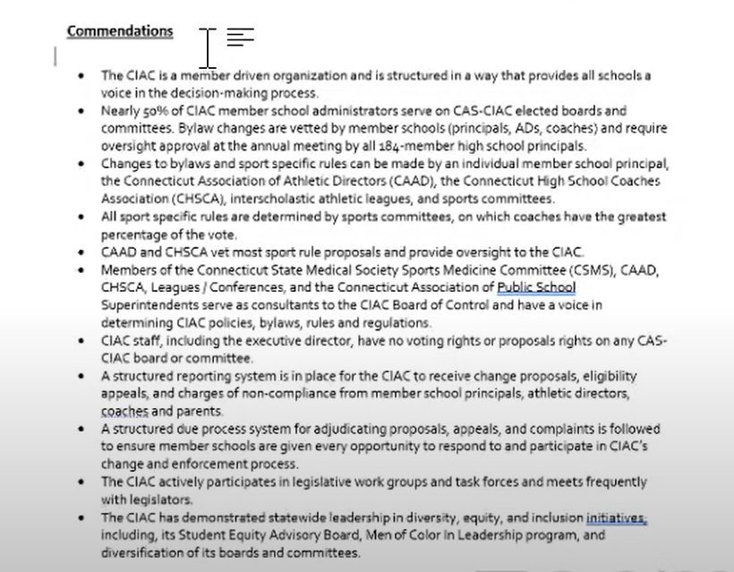 Despite criticism of CIAC, task force recommends few changes to group ...