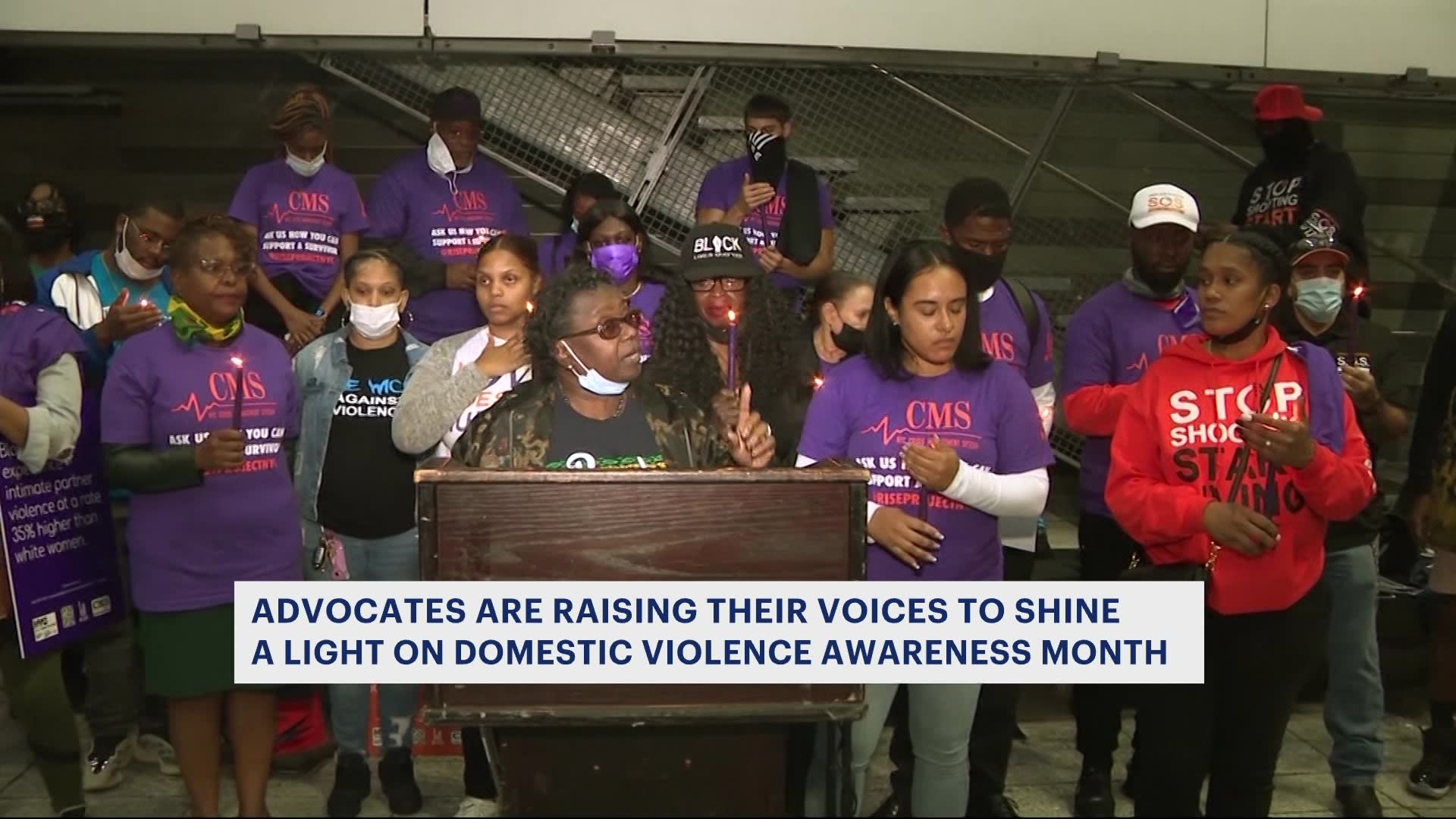Bed-Stuy vigil remembers victims of violence on NYC Go Purple Day