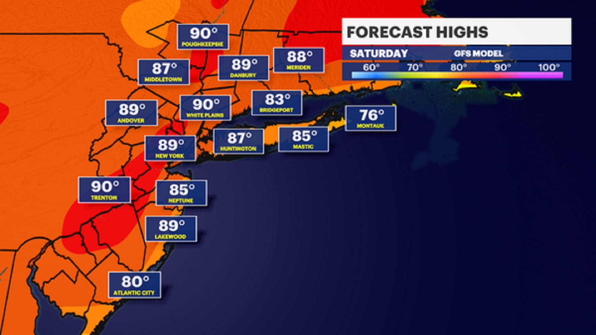Temps in the 90s this weekend for first official weekend of summer