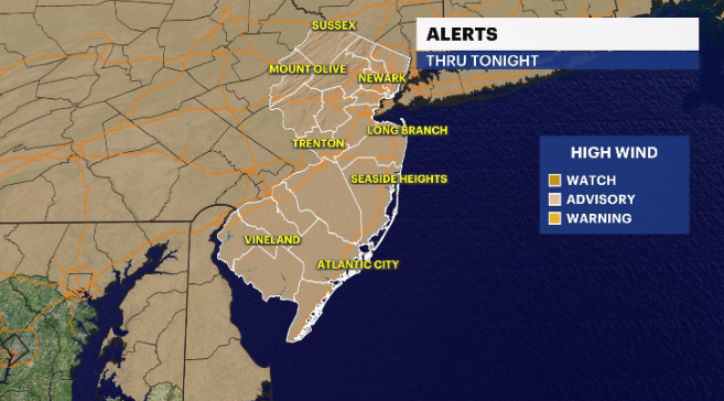 WIND ALERT: Wind advisory issued for rest of the day with gusts of 40 mph