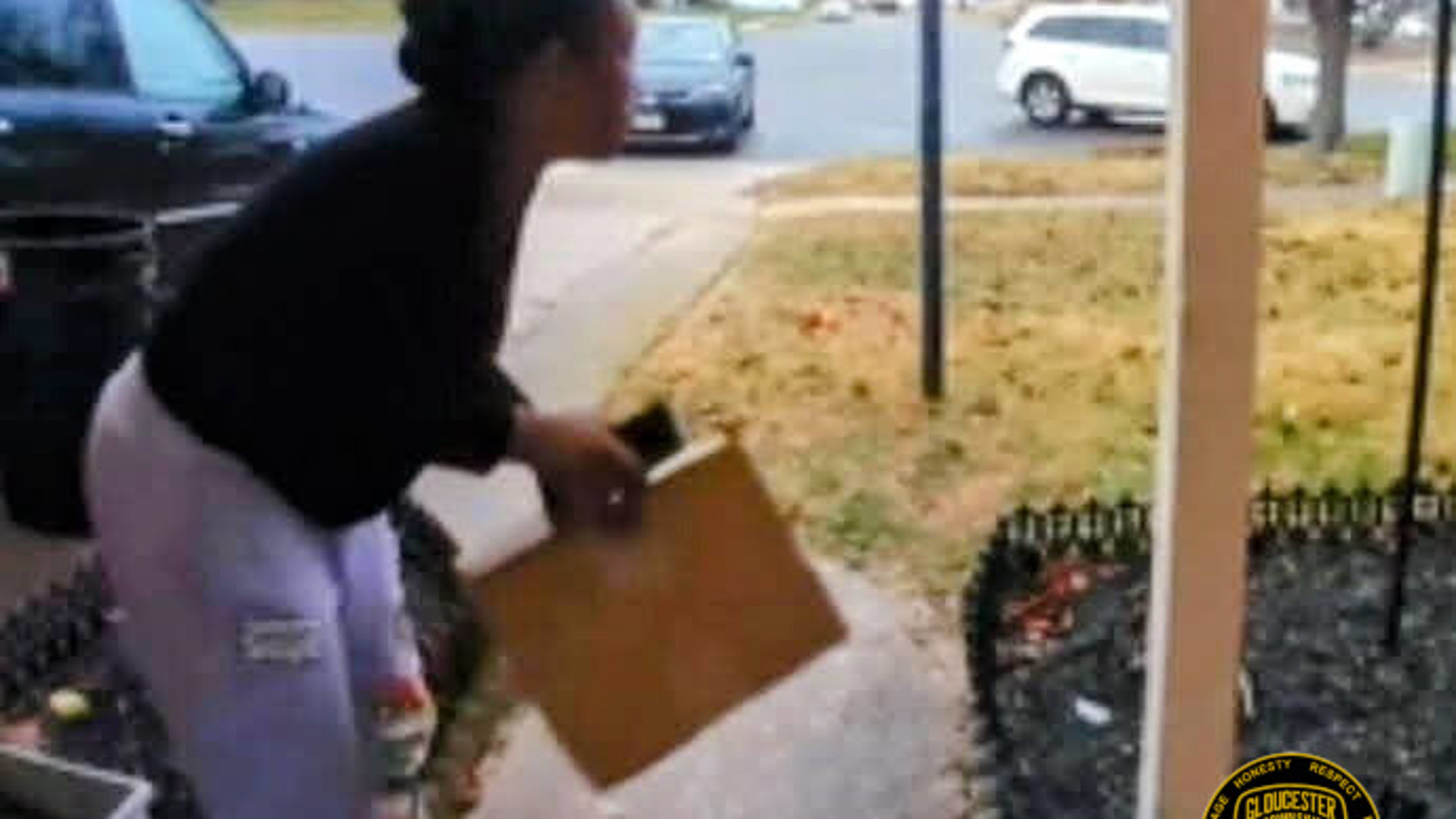 Woman Caught On Doorbell Cameras Stealing Packages From Porches In
