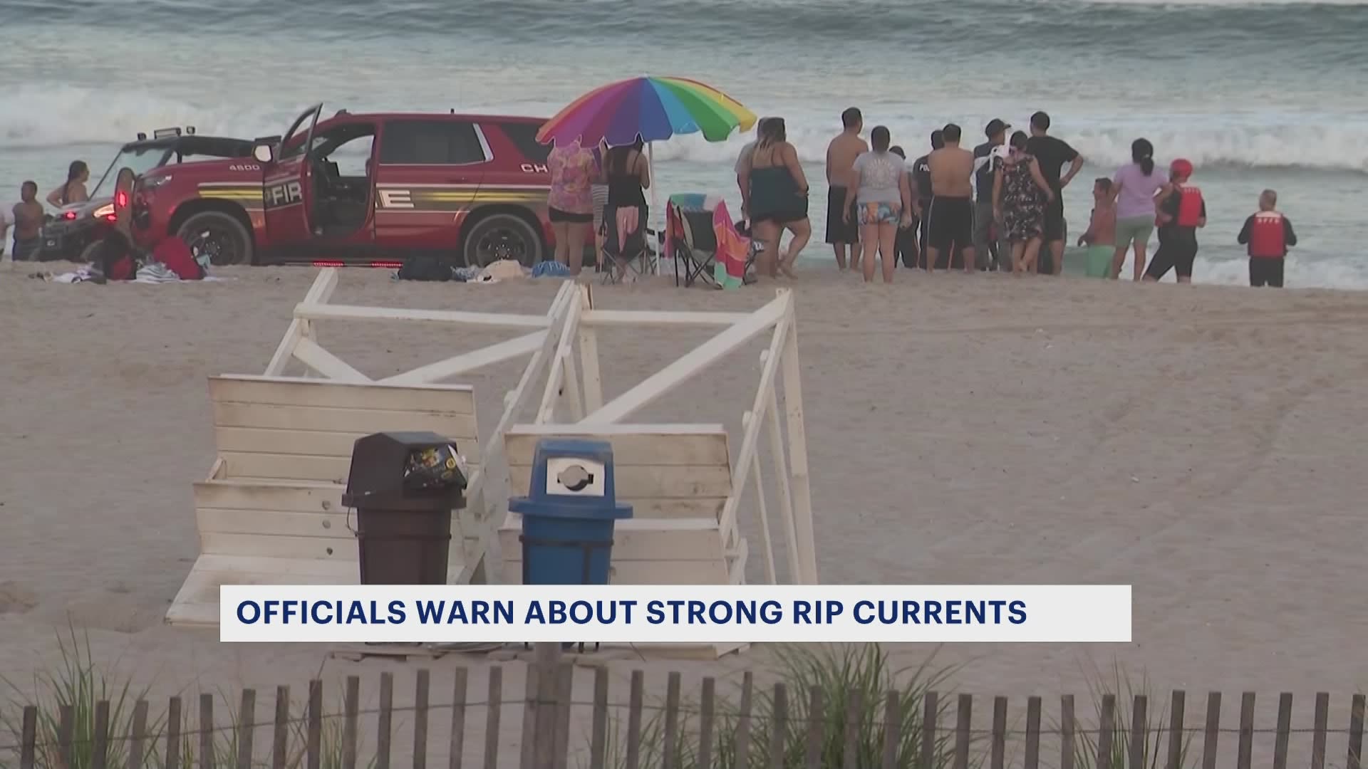 Beach officials warn swimmers to use caution at the Shore while lifeguards are off duty