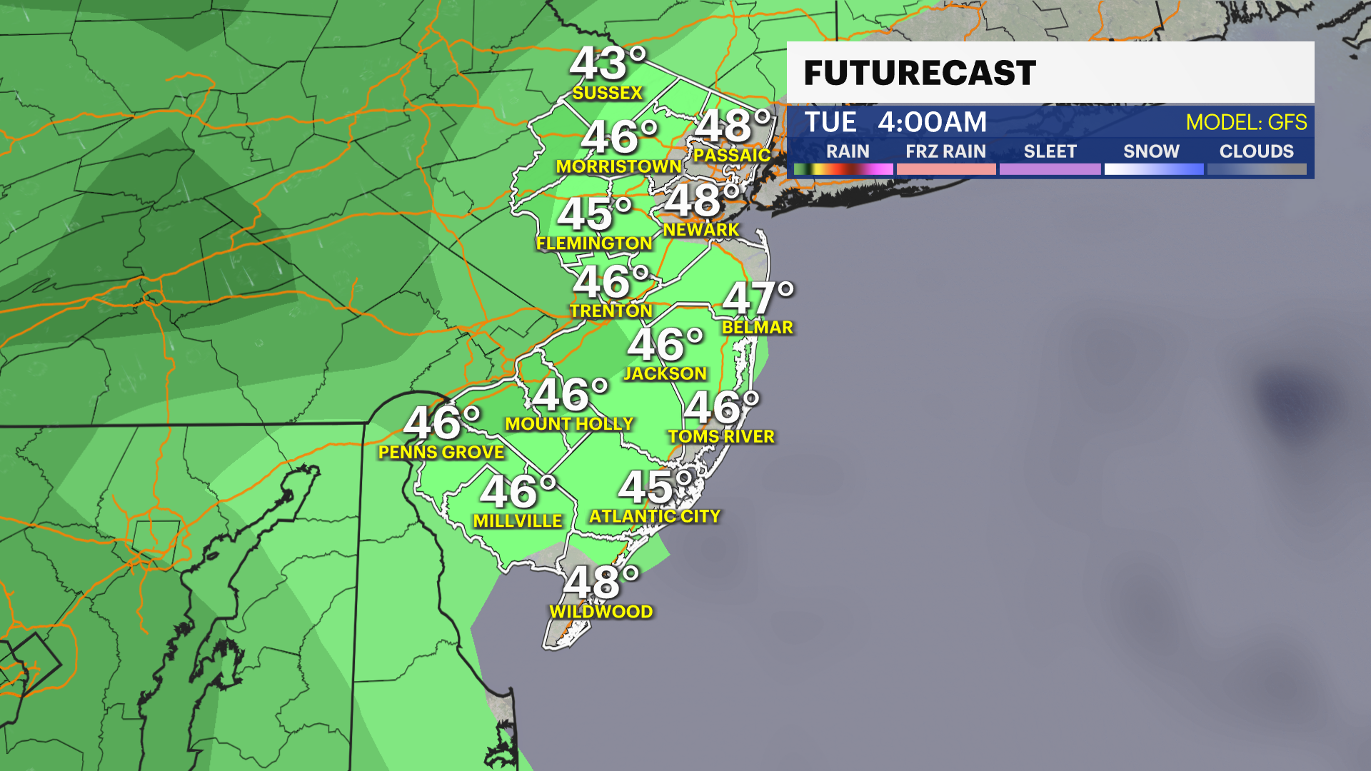 Wet week ahead for New Jersey