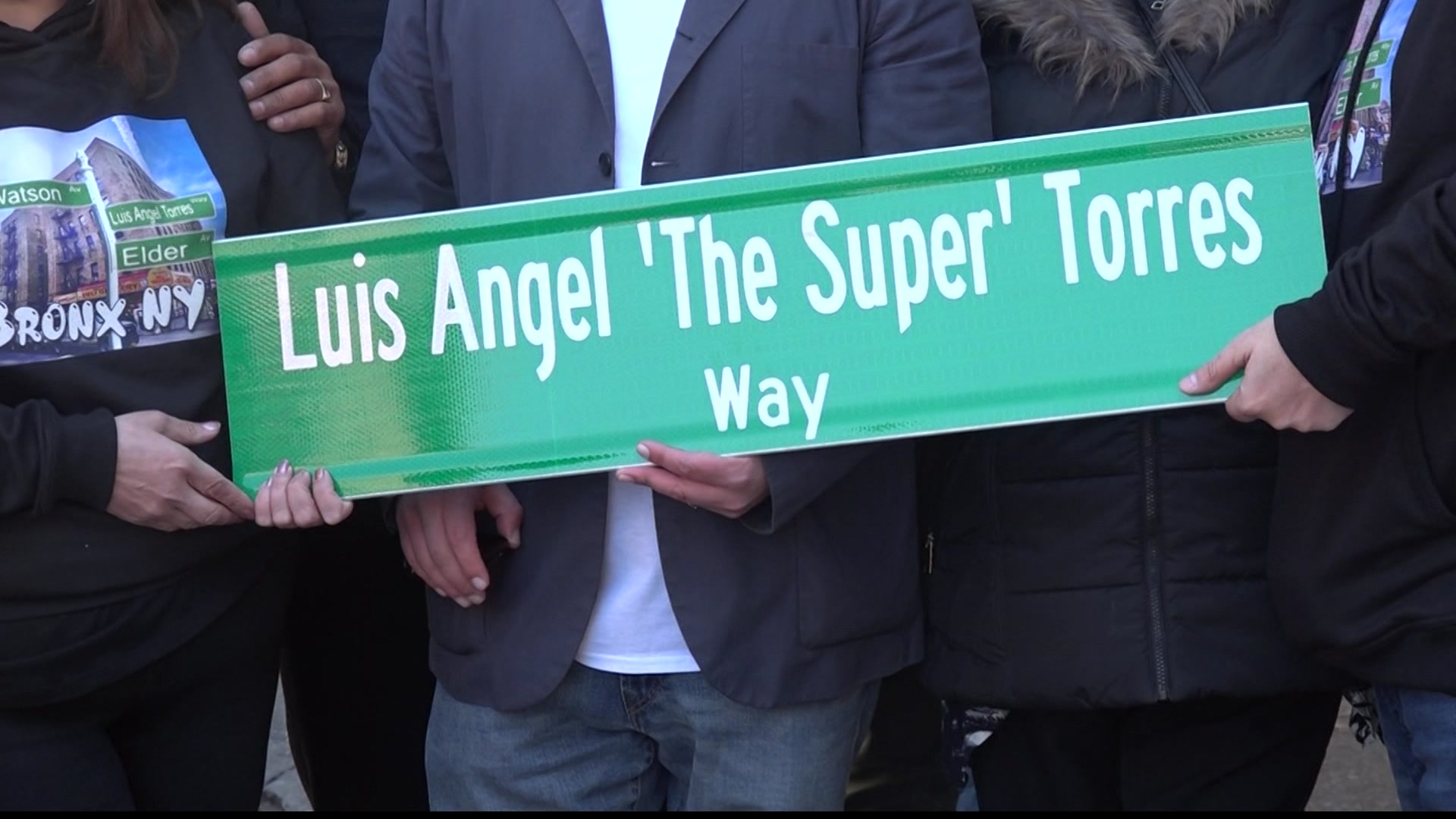 Bronx building ‘super hero' Luis Angel honored with street co-naming