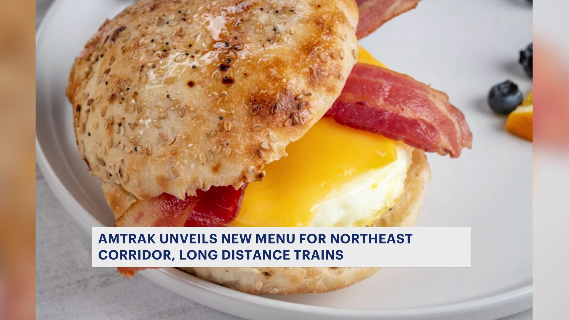 Amtrak unveils new menu for Northeast Corridor, long distance trains