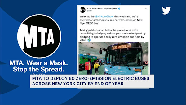 MTA to deploy 60 zero-emission electric buses across NYC by end of year