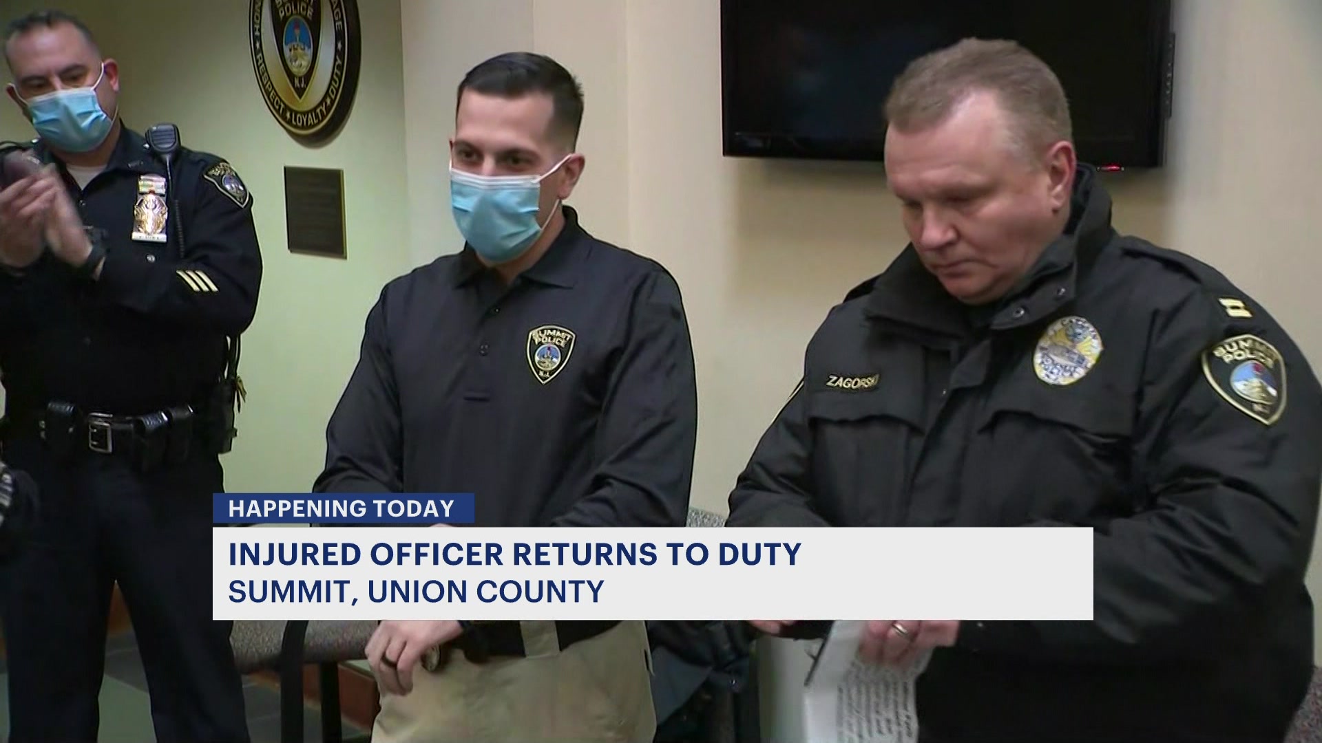 Summit police officer returns following stolen car crash recovery