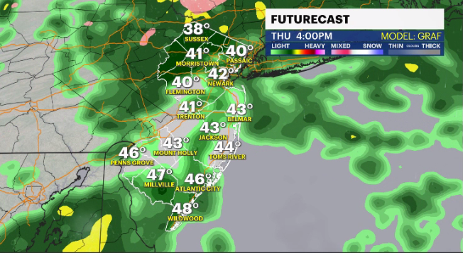 STORM WATCH: Steady rain on Thursday with temps in the 40s