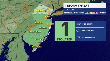 STORM WATCH: Storms move across New Jersey with heavy rain and strong wind