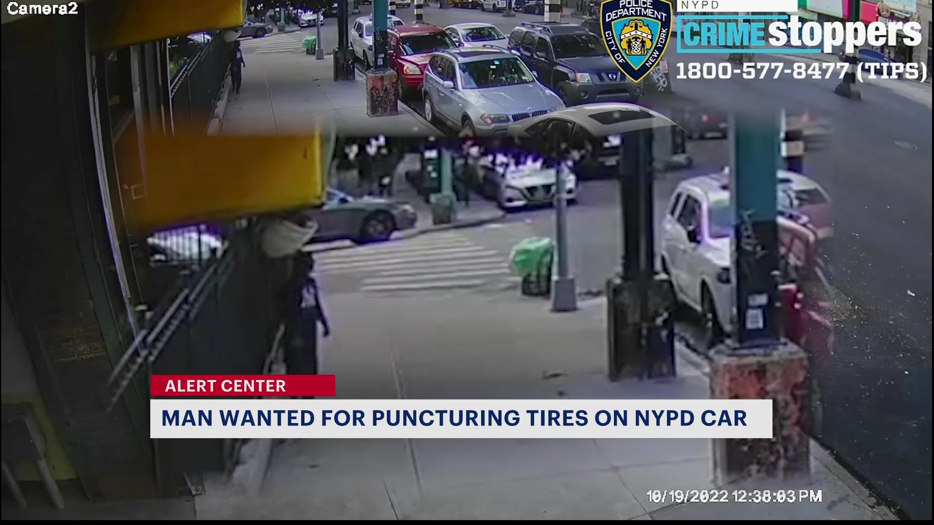 Man wanted for slashing tires of NYPD car in the Bronx, police say