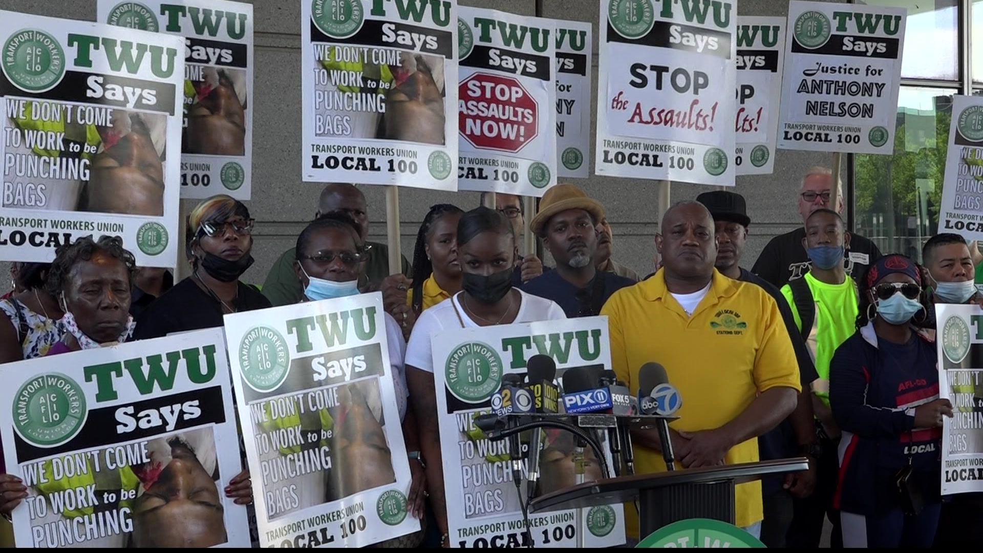 Transit workers and loved ones rally for justice and safety following ...