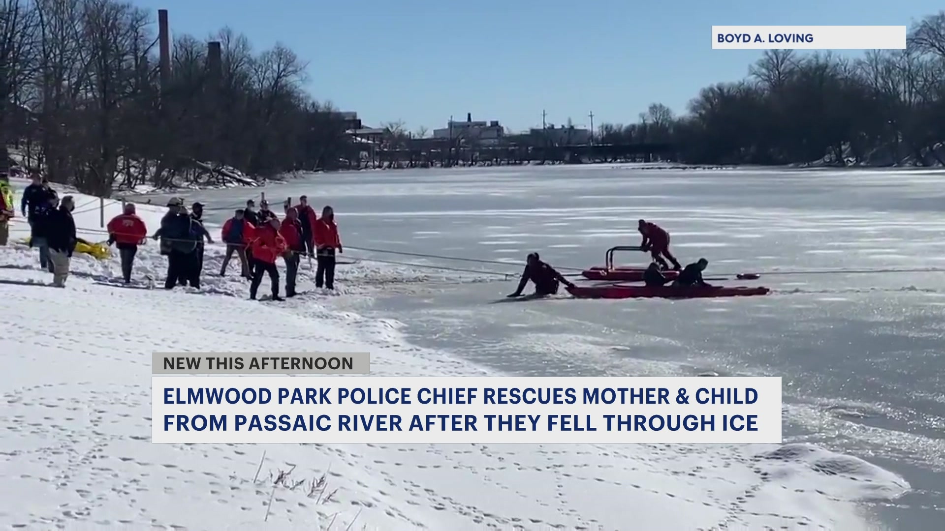 Elmwood Park police chief rescues mother and child from icy Passaic River