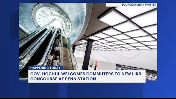 Gov. Hochul welcomes commuters to new LIRR concourse at Penn Station