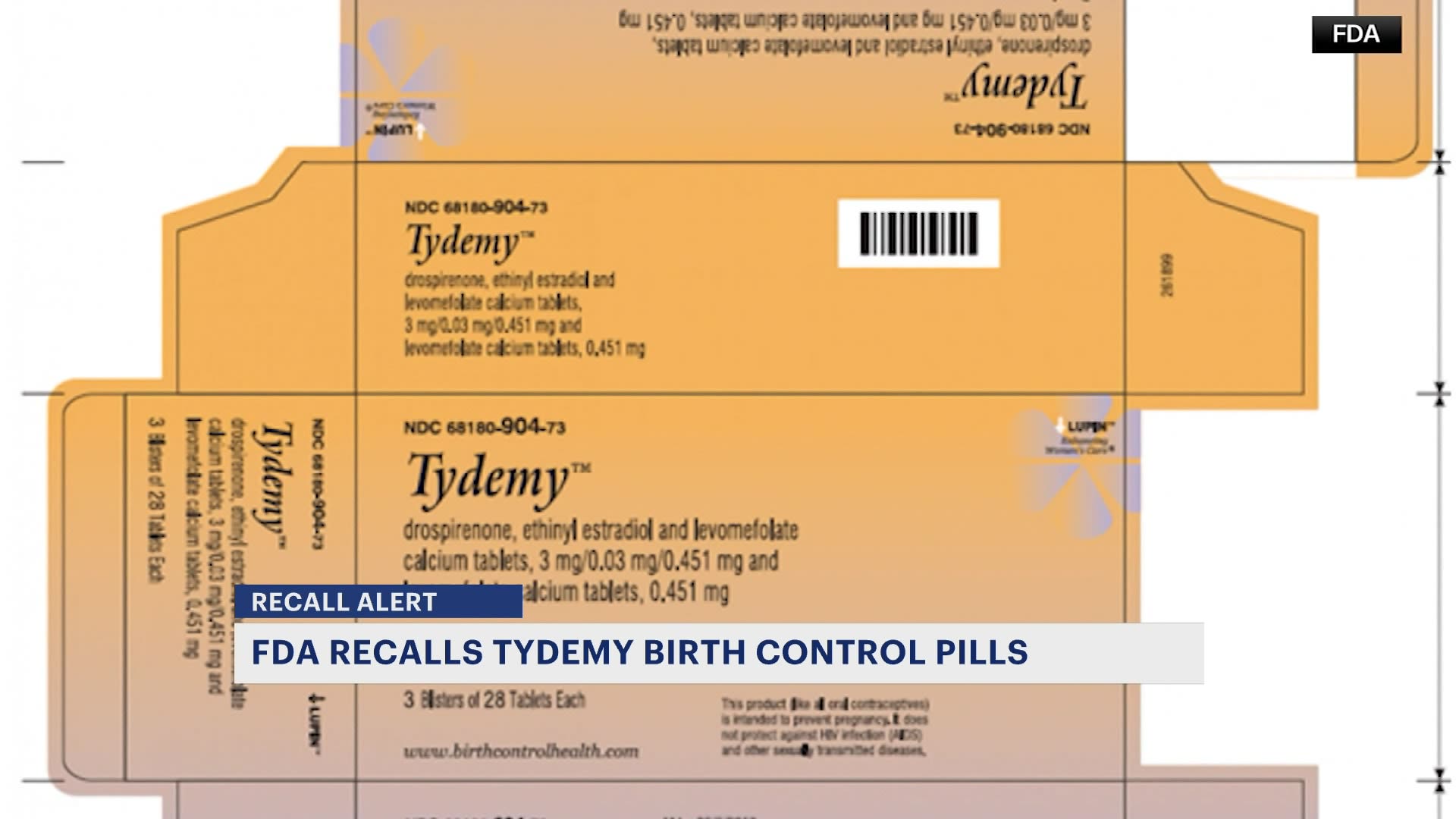 Two lots of Tydemy birth control pills are under recall. The FDA warns ...