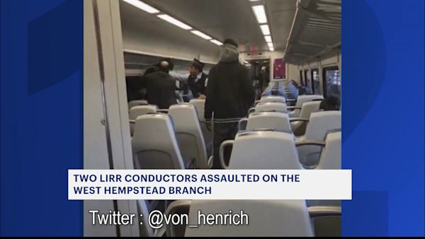 VIDEO: Teen attacks LIRR conductor with ticket-issuing machine, police say