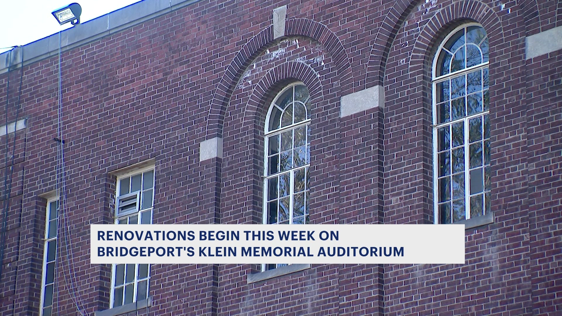 Renovations underway to repair roof at Bridgeport's The Klein Memorial ...