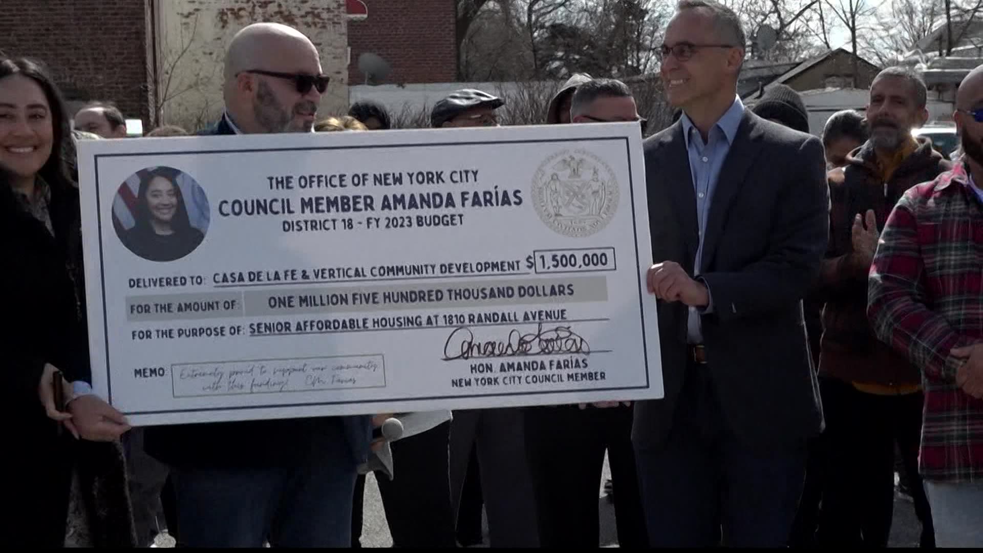 $1.5 million check signed for affordable senior housing project in ...