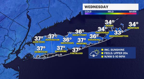 Possible early snow for Wednesday, bitter blast comes in for the weekend