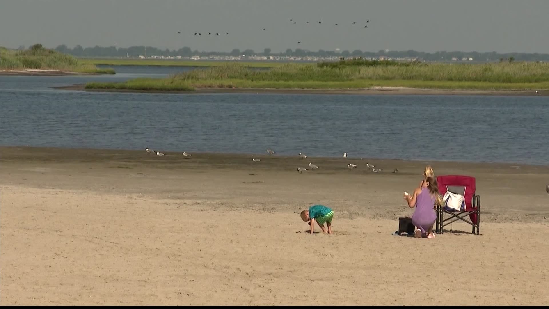 Beach season extended at Smith Point County Park, Tobay Beach
