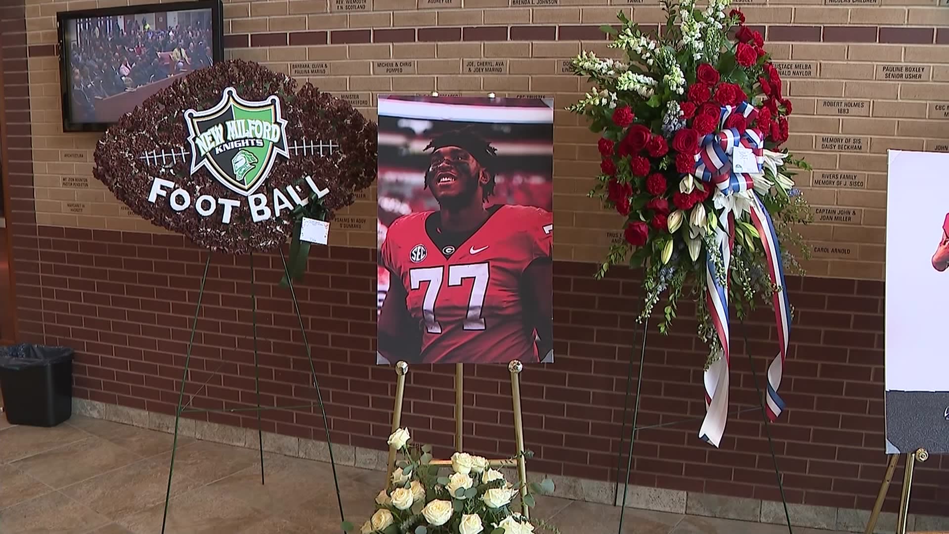 Funeral held for University of Georgia football player from New Milford ...
