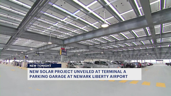 New solar project unveils at Terminal A parking garage at Newark ...